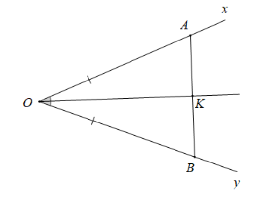 [LỜI GIẢI] Cho góc xOy Trên tia Ox lấy điểm A trên tia Oy lấy điểm - Tự Học 365